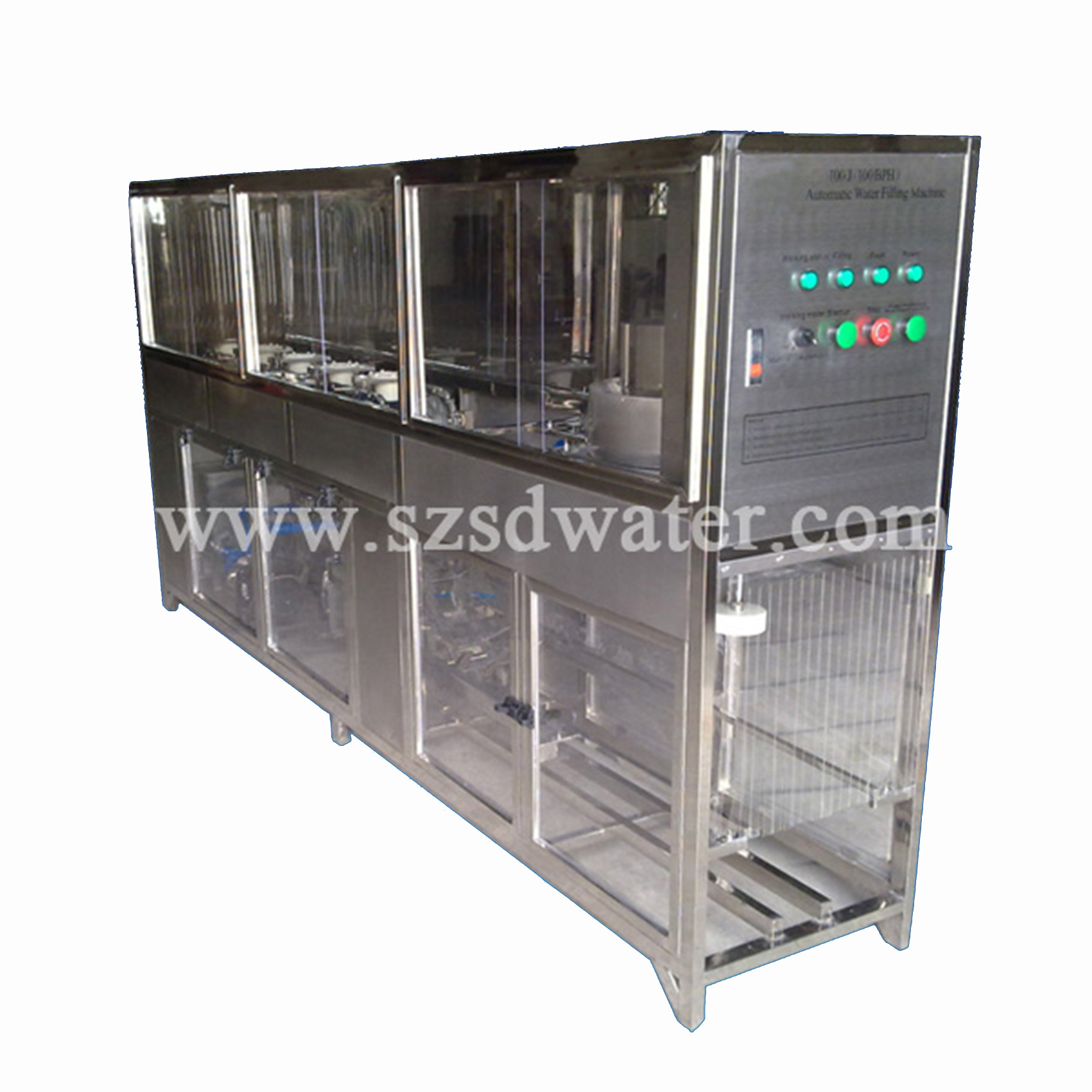 Economic 100bph Semi-Automatic 19L Mineral Water Filling Equipment RO ...